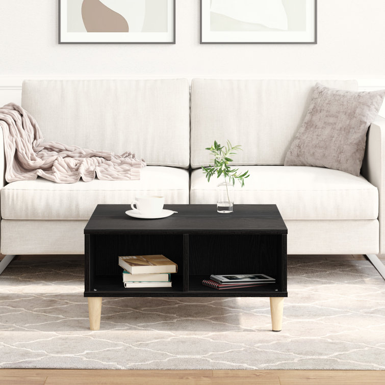 17 Stories Coffee Table Black Oak Solid Oak, Solid Beech Coffee Table Square | Wayfair.co.uk